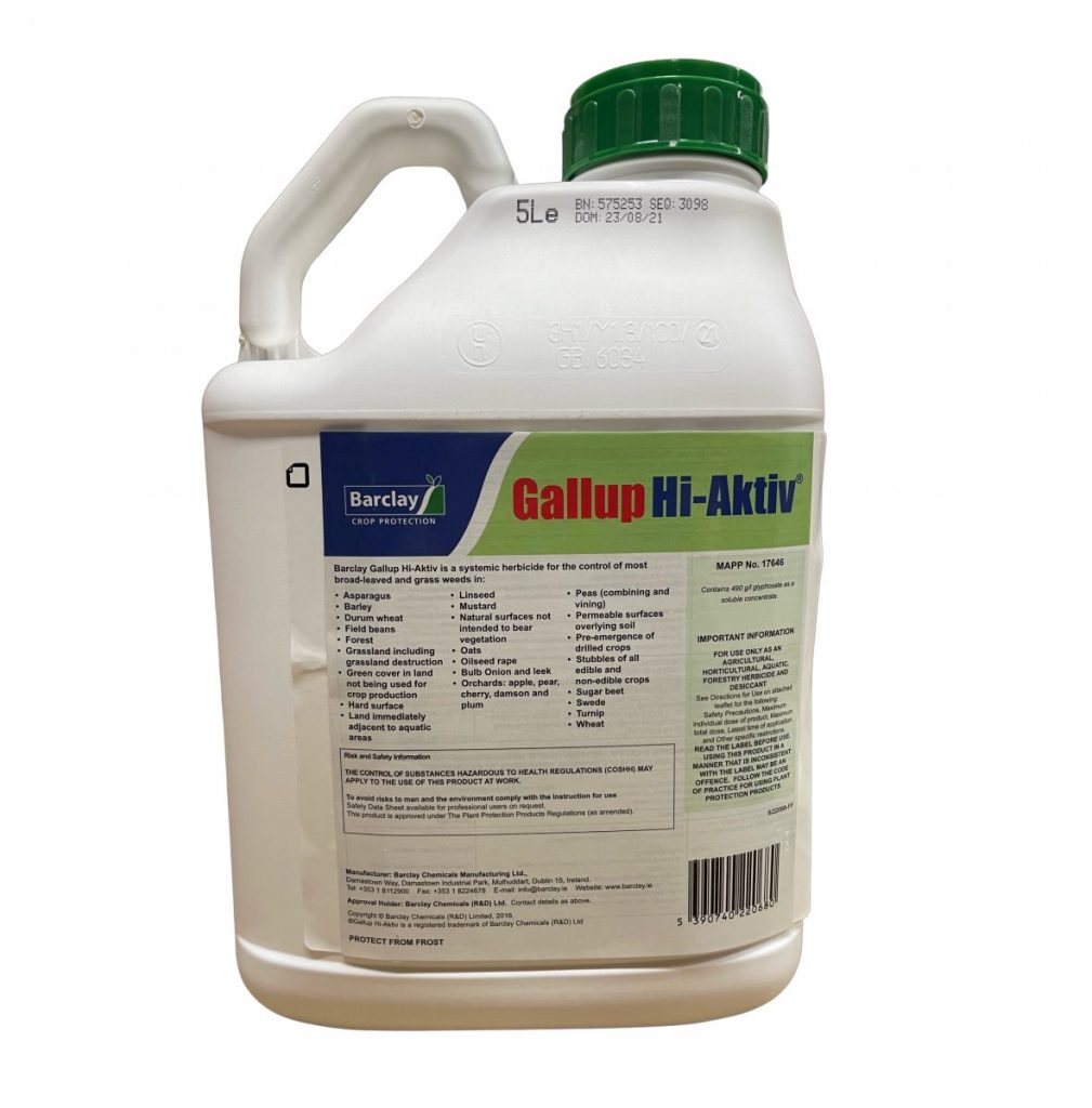Gallup Hi-Aktiv 490g/Glyphosate 5Ltr